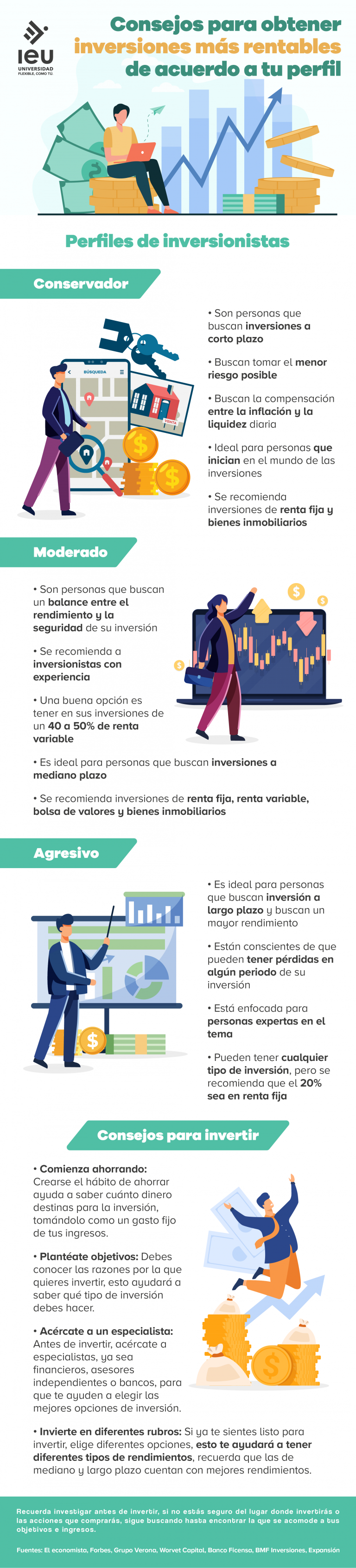 Consejos para obtener inversiones más rentables de acuerdo a tu perfil