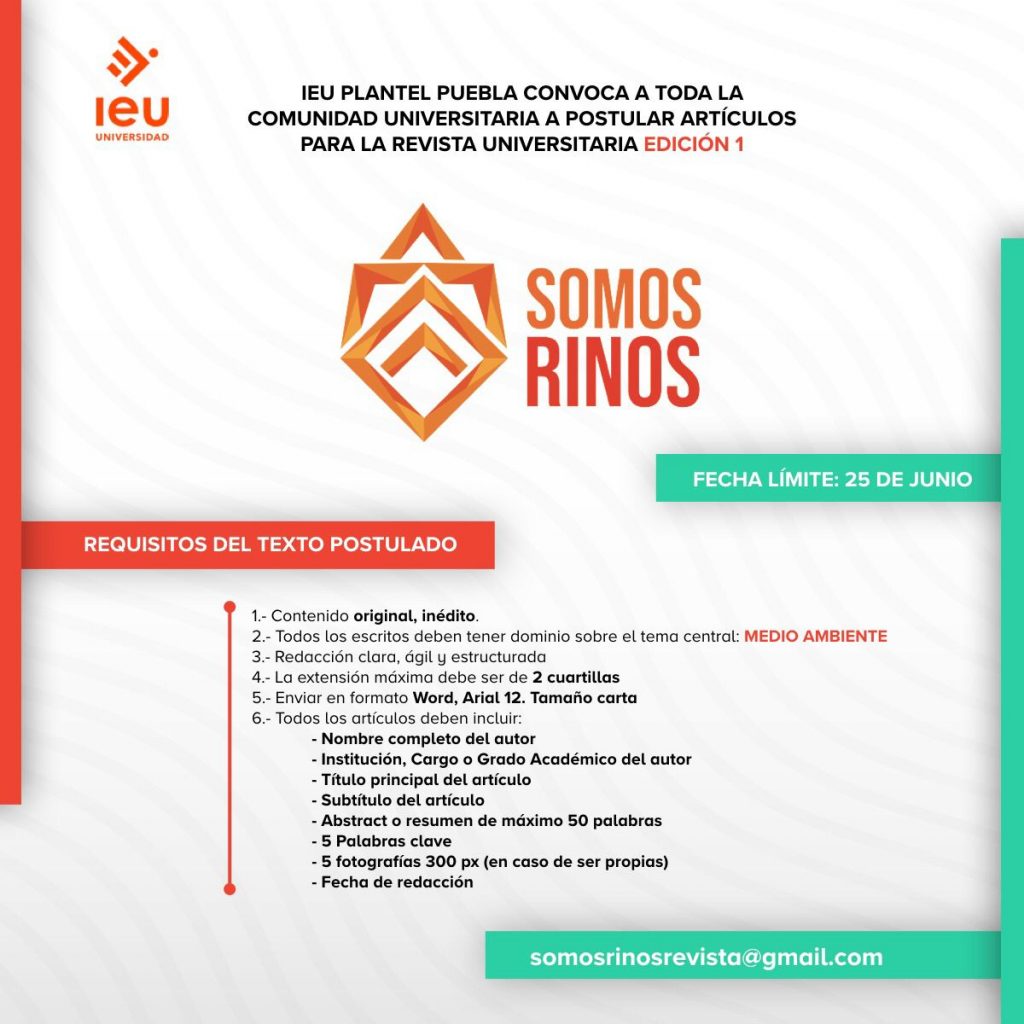 Lanzamos la primera edición de "Somos Rinos" - Universidad IEU